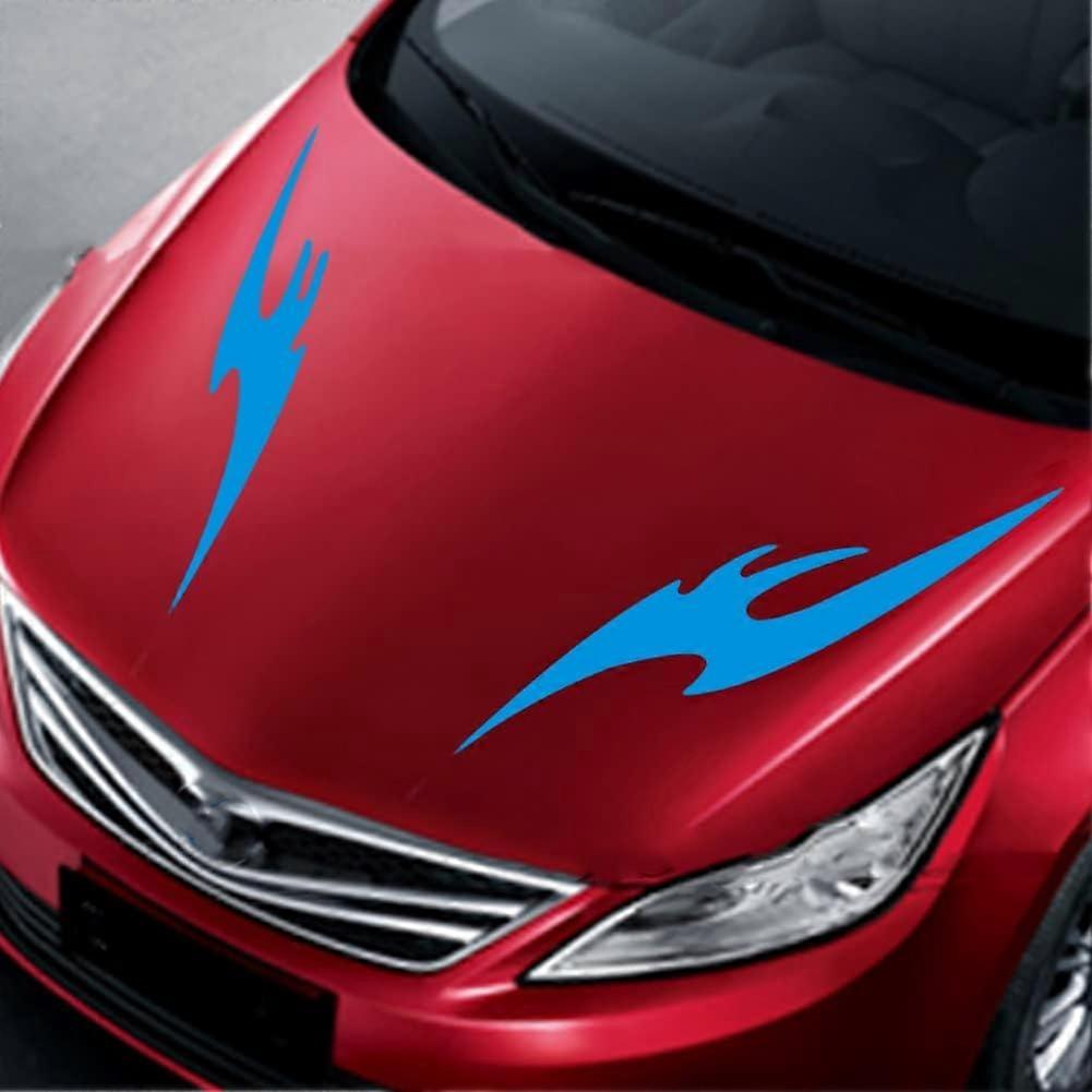Car Hood Stickers, 2 Pcs Car Stripe Stickers Self-Adhesive Car Stickers ...