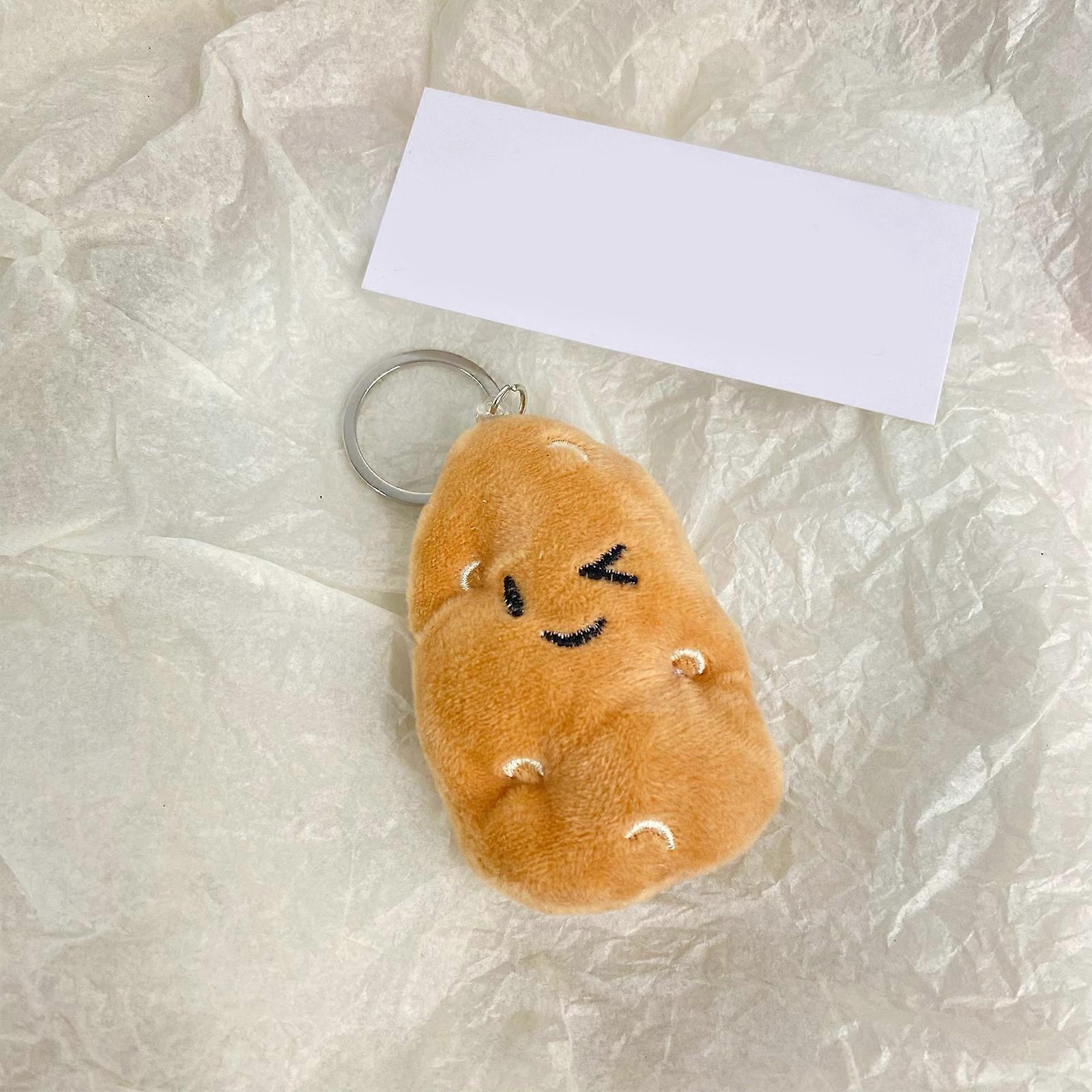 Set of 10 Handmade Miniature Potato Keyring and Pin Keychain Charm ...