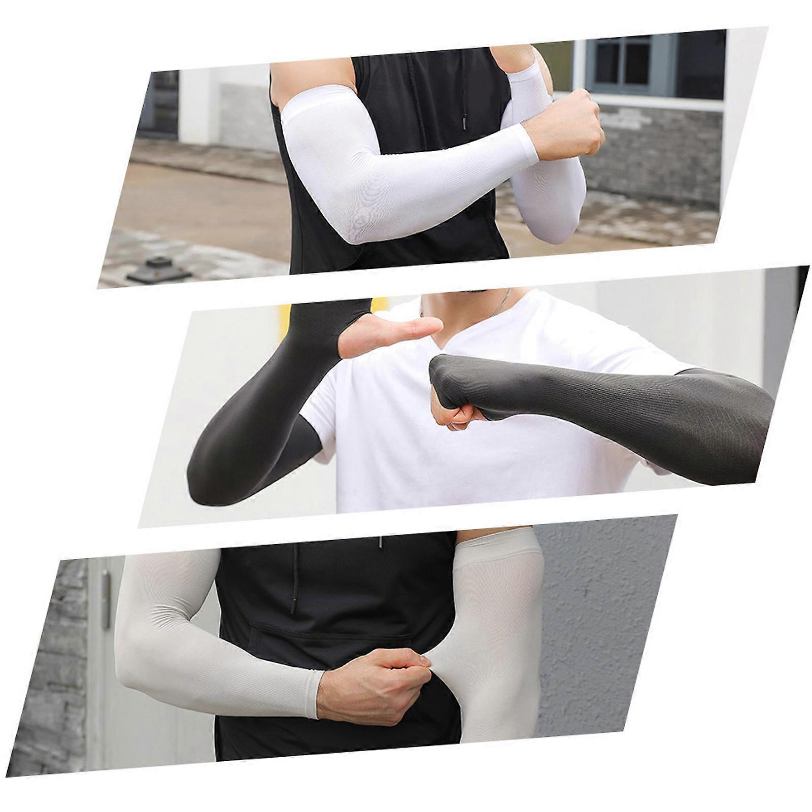Large Size Cooling Arm Sleeves Arm Cooling Sleeves Fishing Sunblock Arm ...