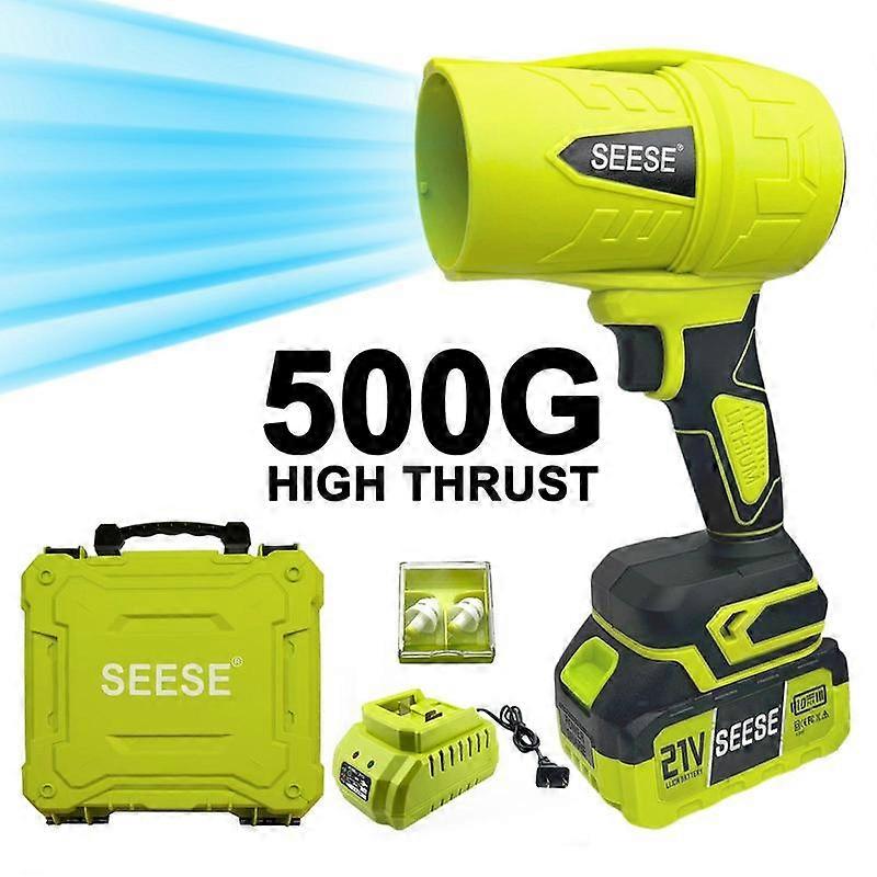 SEESE Cordless Leaf Blower, High-Power Turbo Fan, Brushless Pure Copper ...