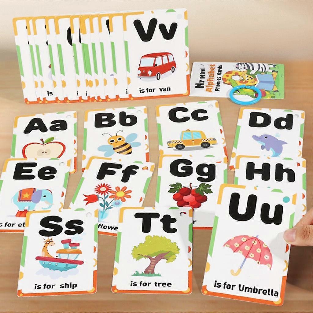 27 English Alphabet Flash Cards, 156 A-Z English Words, Alphabet ...