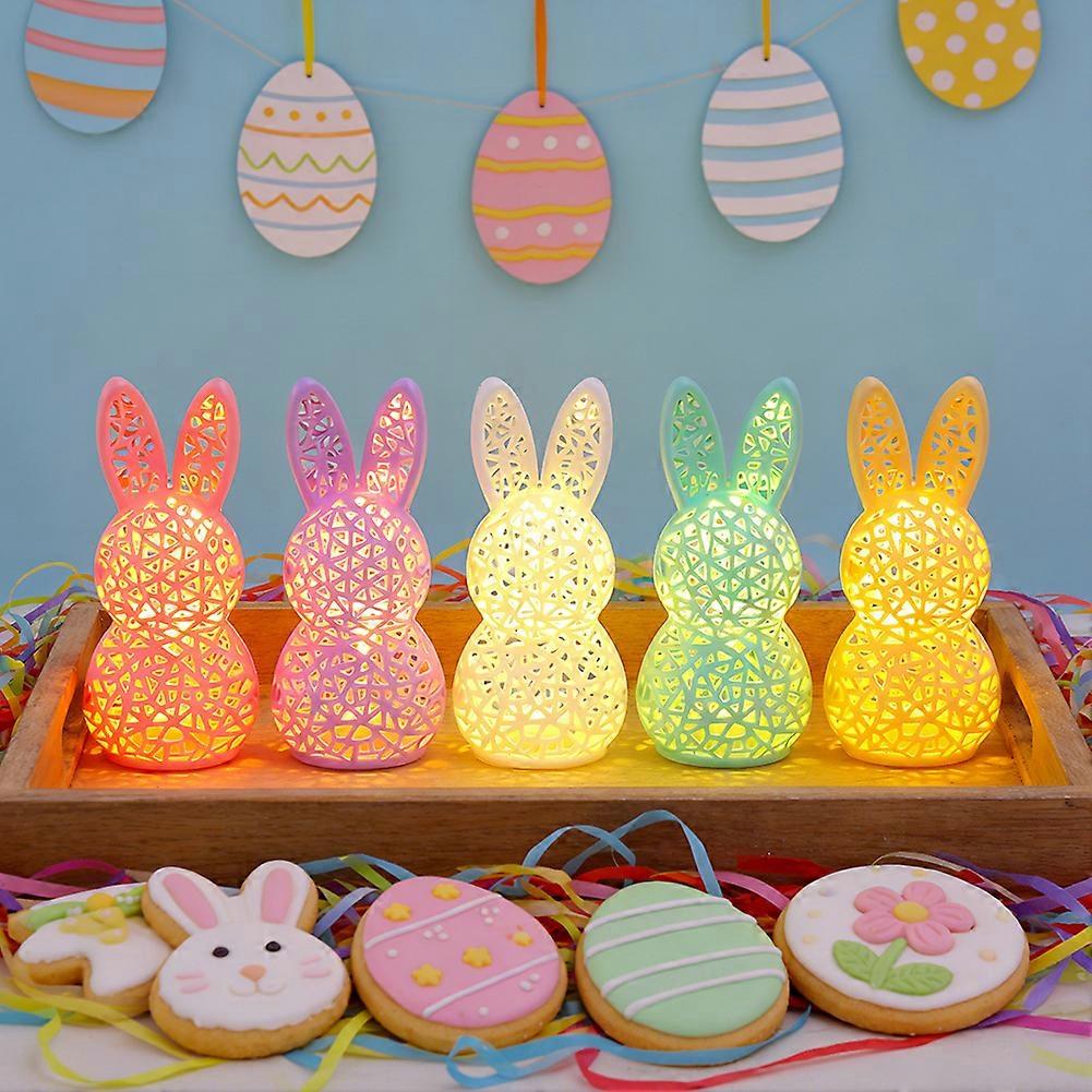 Cute Easter Bunny Night Light, LED Holiday Decoration for Kids' Rooms ...
