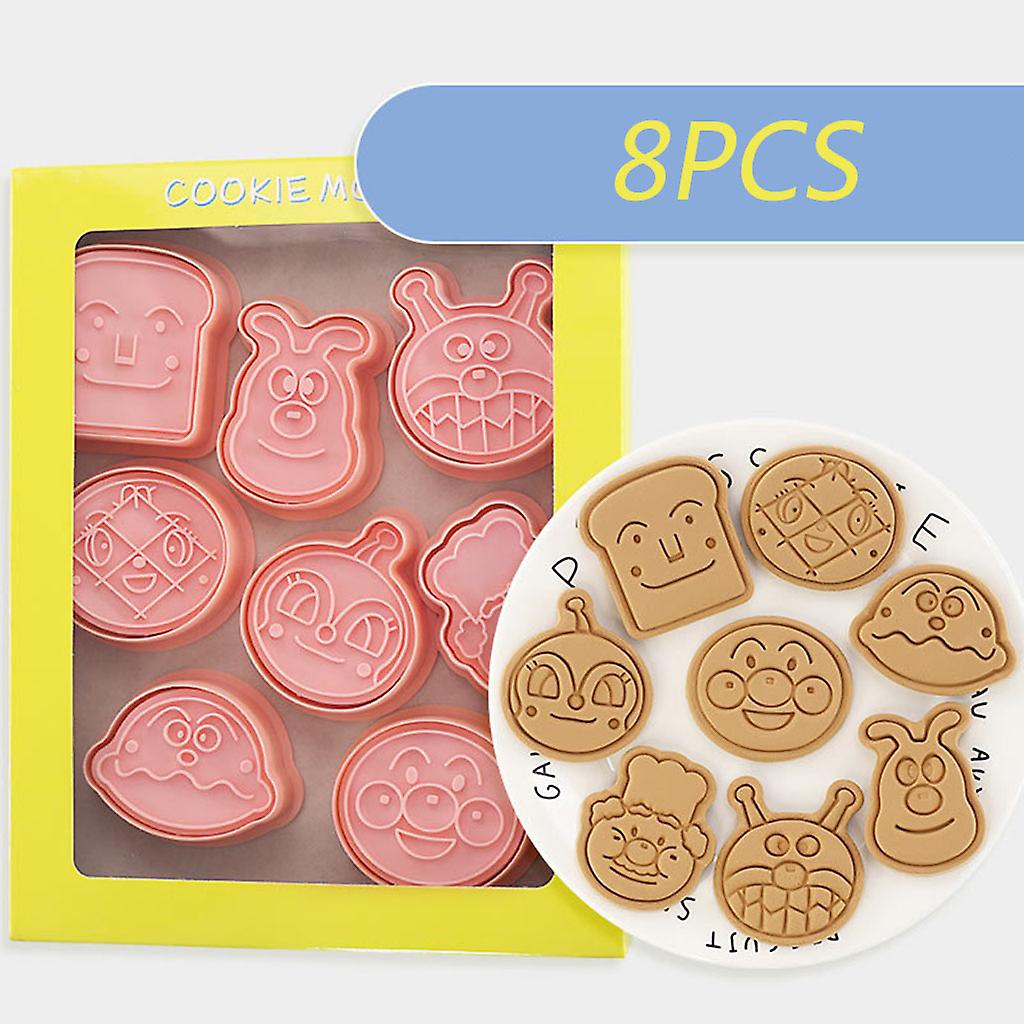 Biscuit Molds Cartoon Anpanman Shape 3d Fondant Biscuit Press Moulds ...