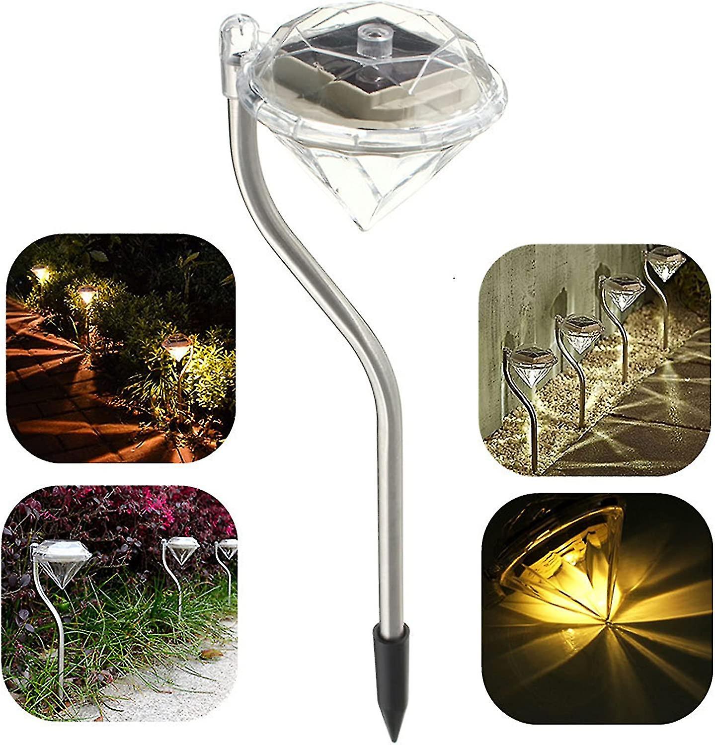 Solar Lamp For Outdoor Garden, 4 X Solar Garden Lights Outdoor Solar ...