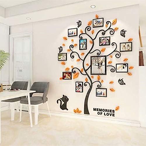 3d Tree Wall Stickers - Family Tree Wall Decor Black Trunk Family Tree ...