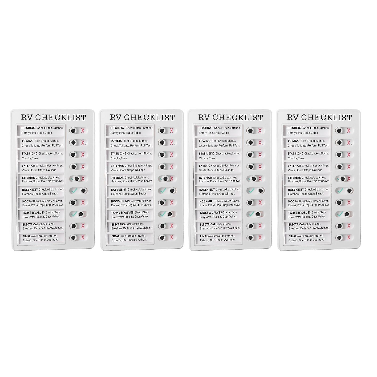 4pcs Checklist Board DIY Production Recyclable Portable Chore Checklist ...