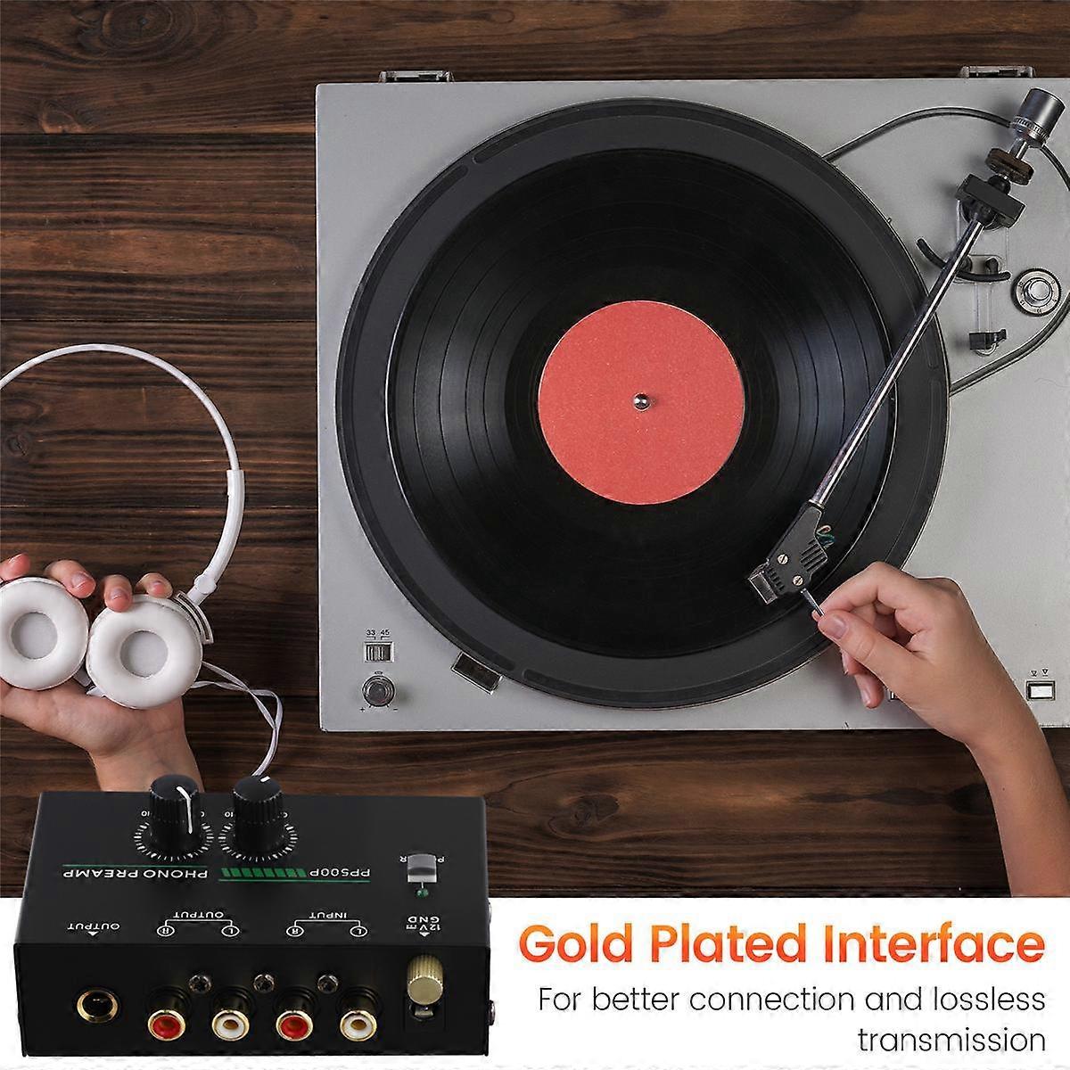 Phono Turntable Preamp, Phonograph Preamplifier with R C A Input, /TRS ...