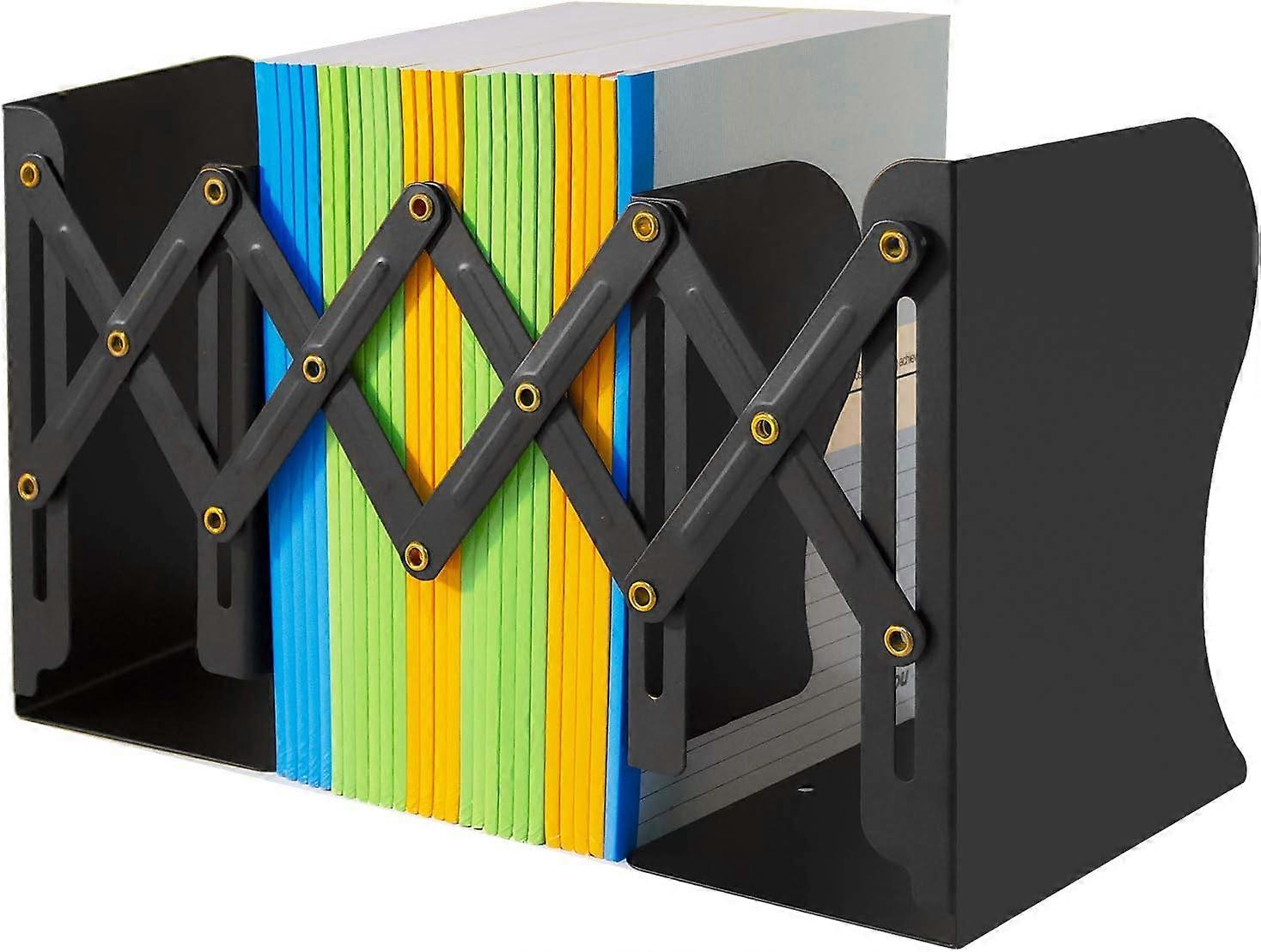 1 Pack Retractable Book Holder Metal Iron Telescopic Desk Bookcase ...