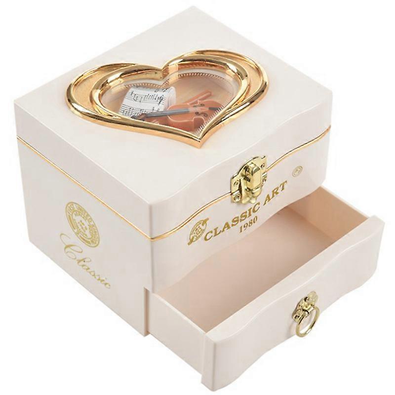 Classic Rotating Dancer Ballerina Piano Music Box Clockwork Plastic ...