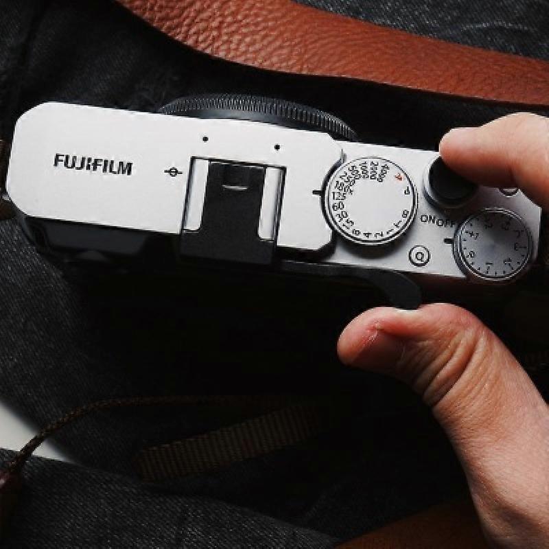 For Fuji Fujifilm X-e4 Xe4 Camera Hand Grip With Leather Protect ...
