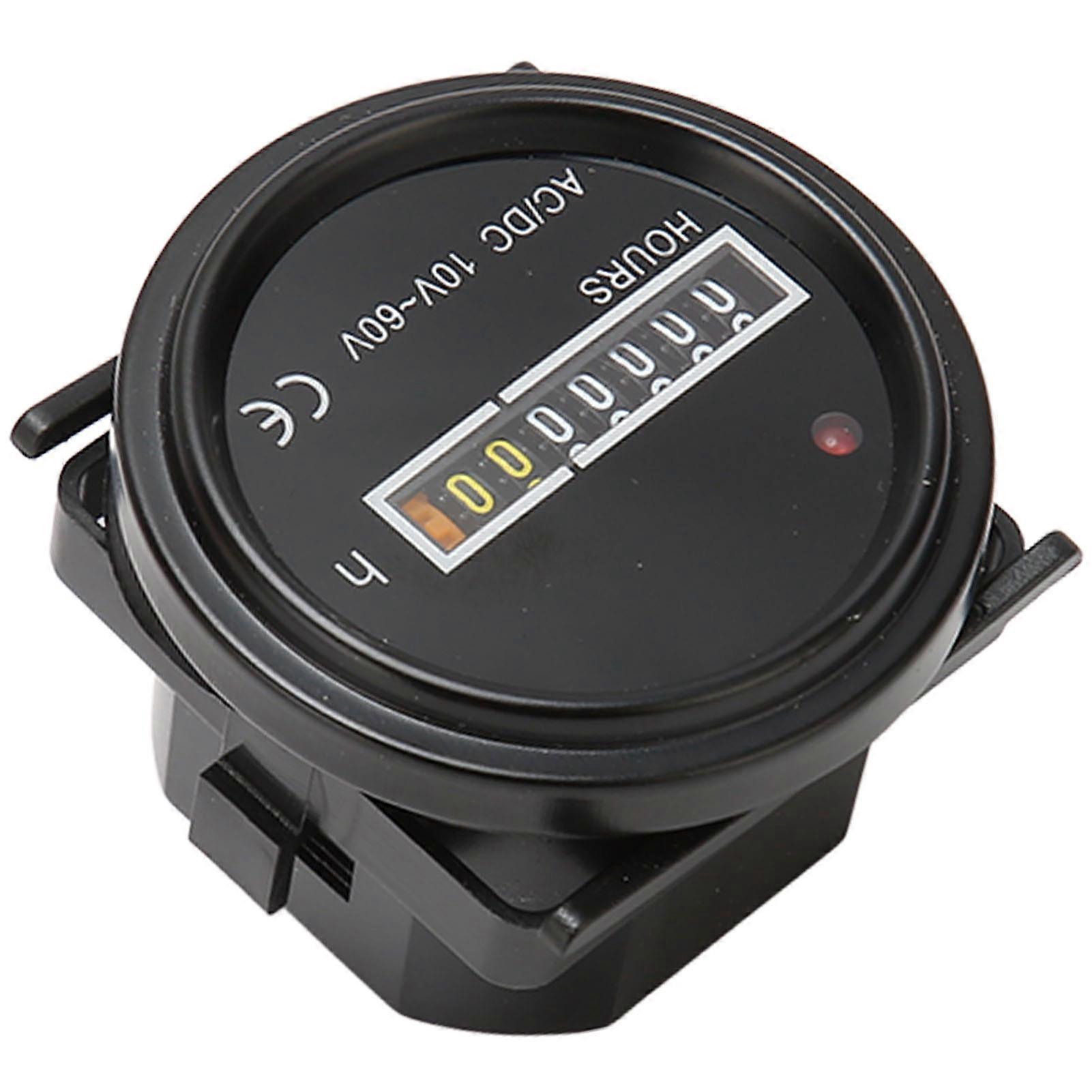 Boat Hour Meter 2.4in Diameter Maximum 99999.99H High Accuracy Mechanical Hour Meter for Boat ...