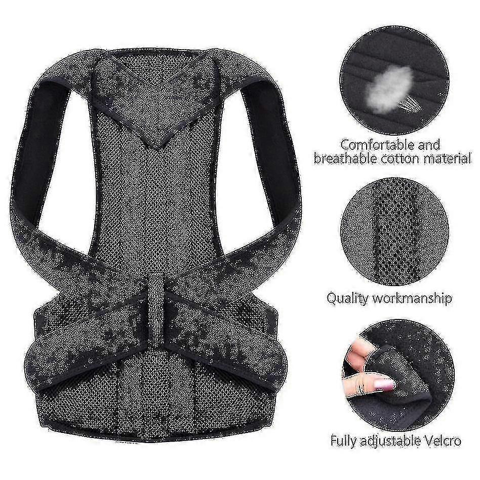 Adjustable Scoliosis Posture Corrector Corset Back Brace Lumbar Support ...