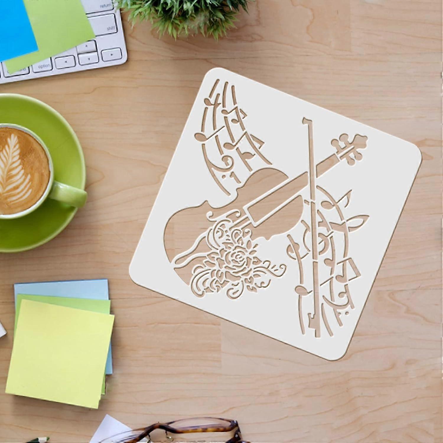 Music Stencils Template 11.8x11.8 inch Plastic Musical Note Drawing ...
