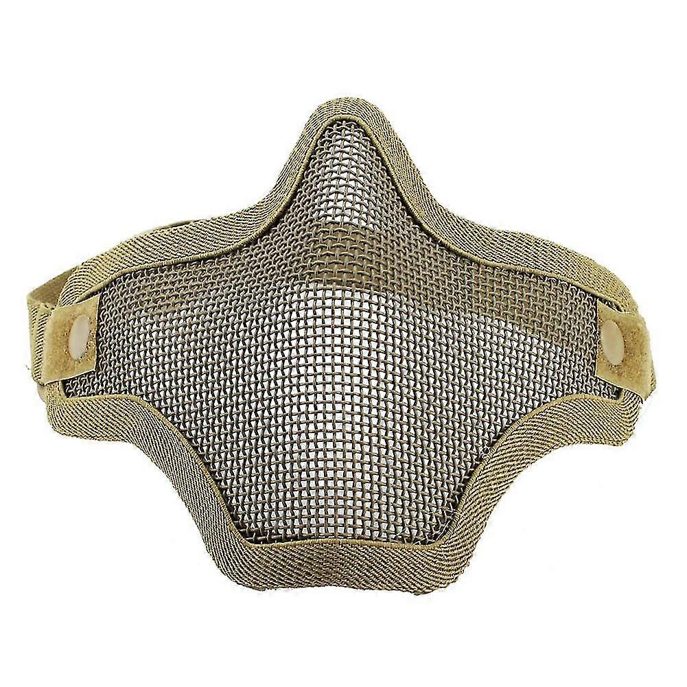 Half Face Metal Mesh Airsoft Wire Mask Tactical Hunting Protection ...