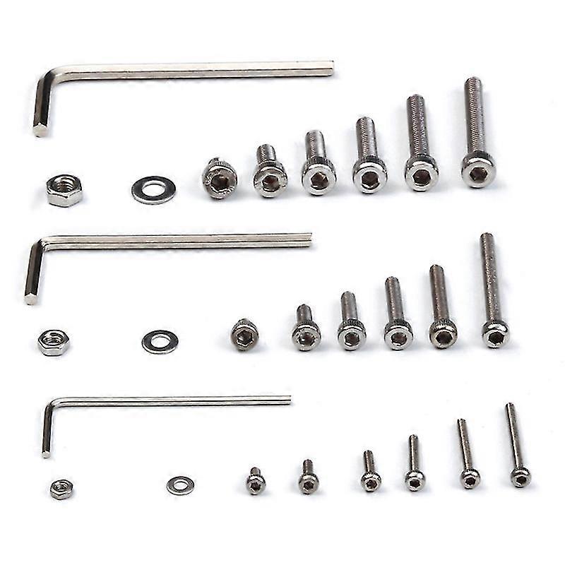 1080pcs M2/m3/m4 Stainless Steel Hex Socket Bolt And Nuts Set Fastener ...