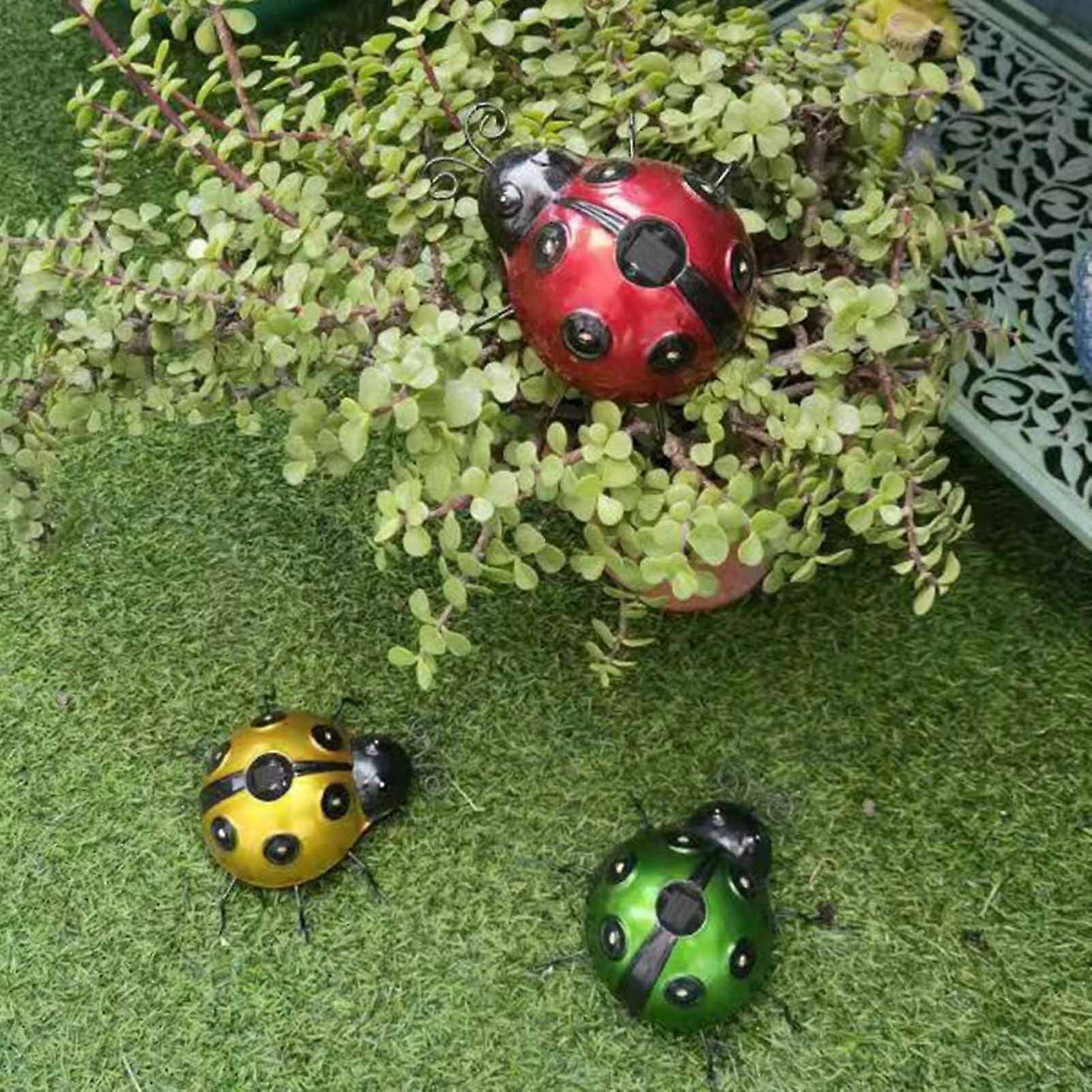 Solar Led Light For Courtyard Landscape Outdoor Ladybug Solar Lamp For ...