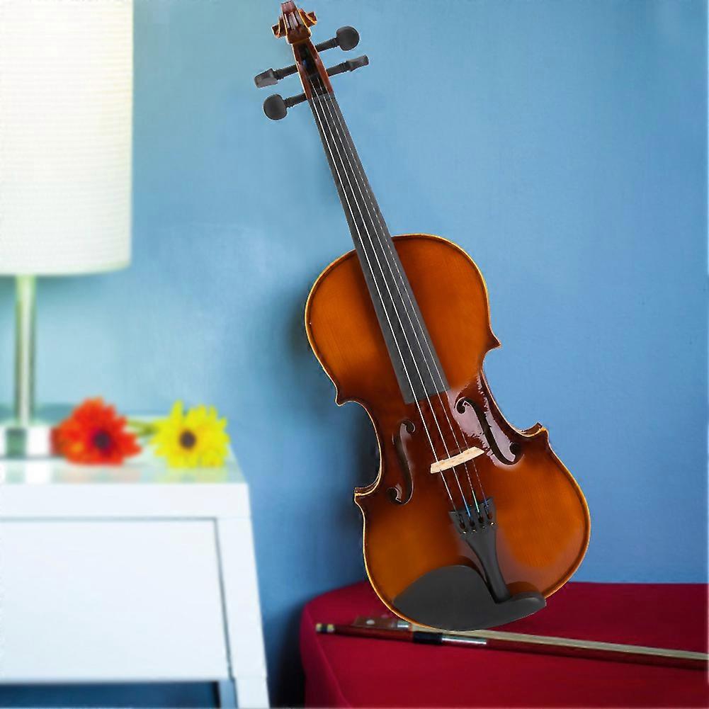 Retro Maple Wood Violin with String Rosin Box Musical Instrument ...