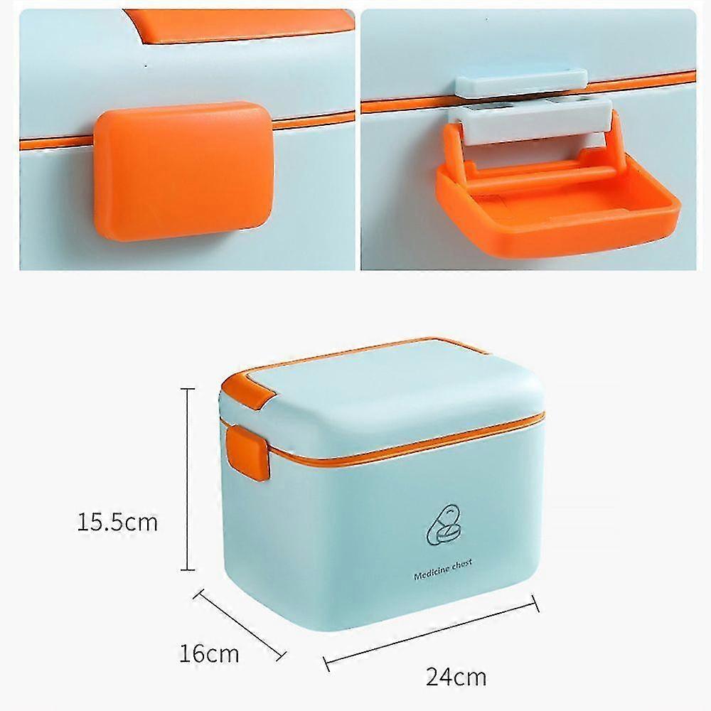 Large Capacity Family Medicine Organizer Box Portable Medicine Chest ...