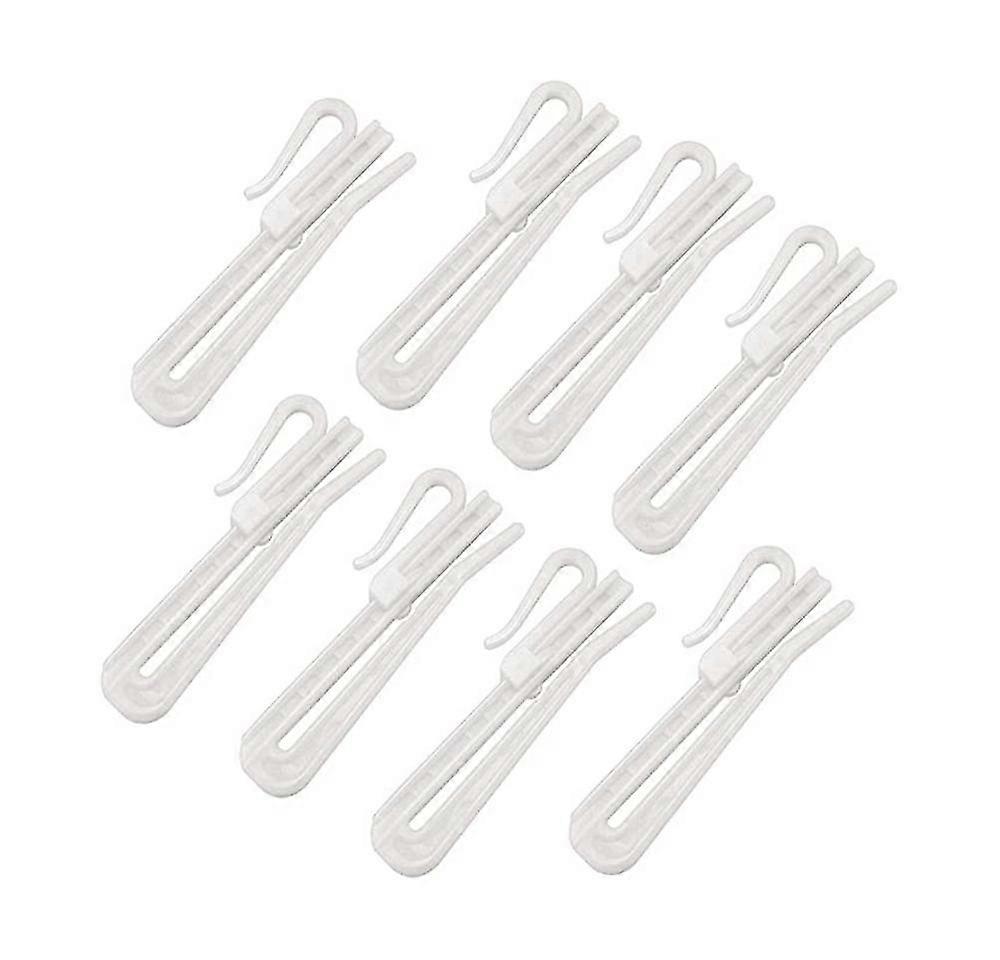 Plastic Pinch Pleat Hooks - 70 mm Adjustable Clips for All Curtains ...