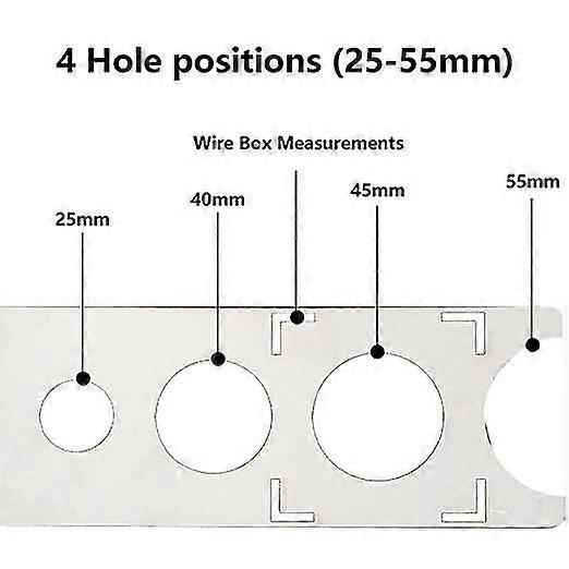Adjustable Hole Finder, Tile Tool Ruler Tile Locator Tile Angle ...