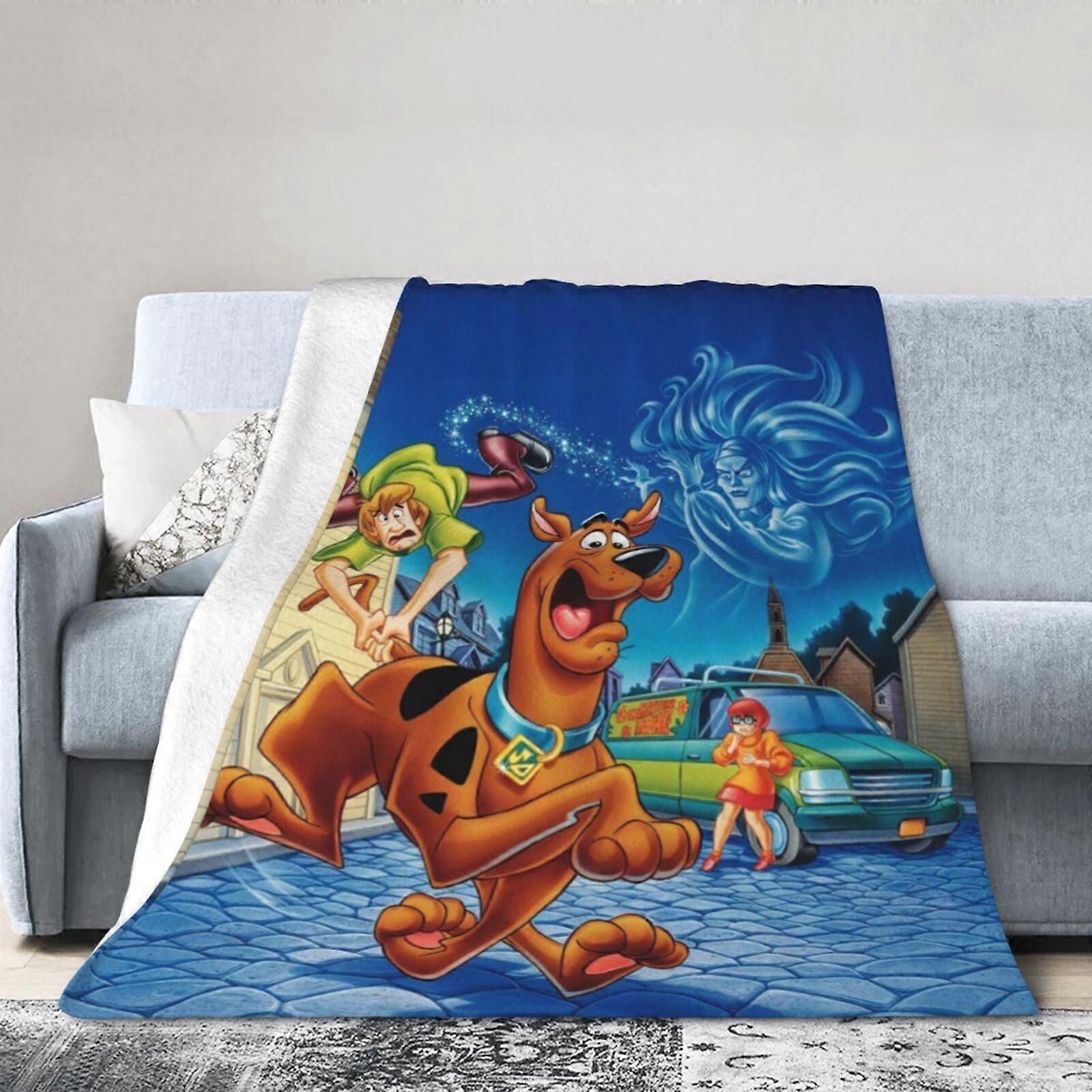 Scooby Doo Blanket Fuzzy Plush Bed Blanket Cozy Fluffy Air Condition ...