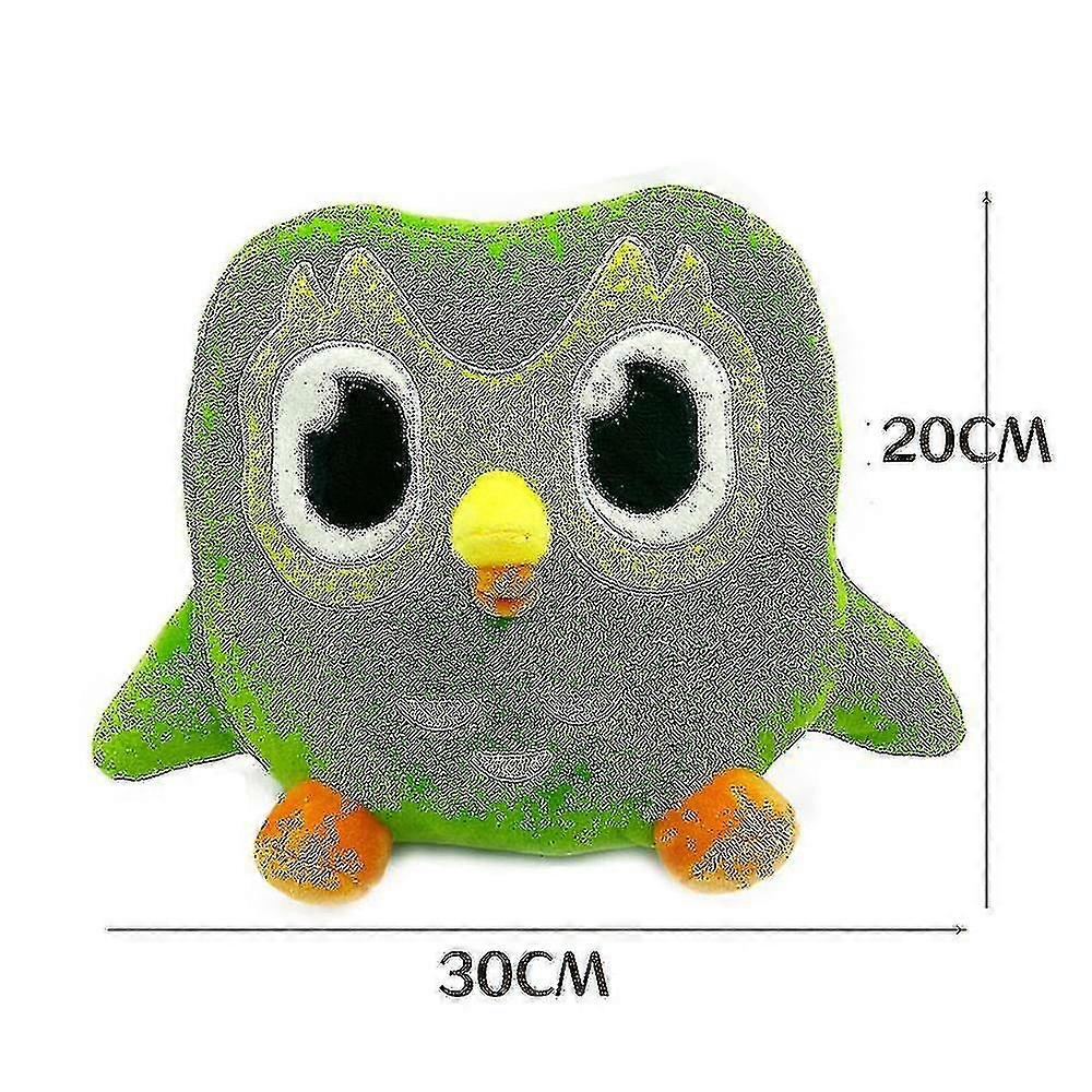 Duolingo Plush Duo 10 Year Anniversary Green Owl Gift For Kids Doll ...
