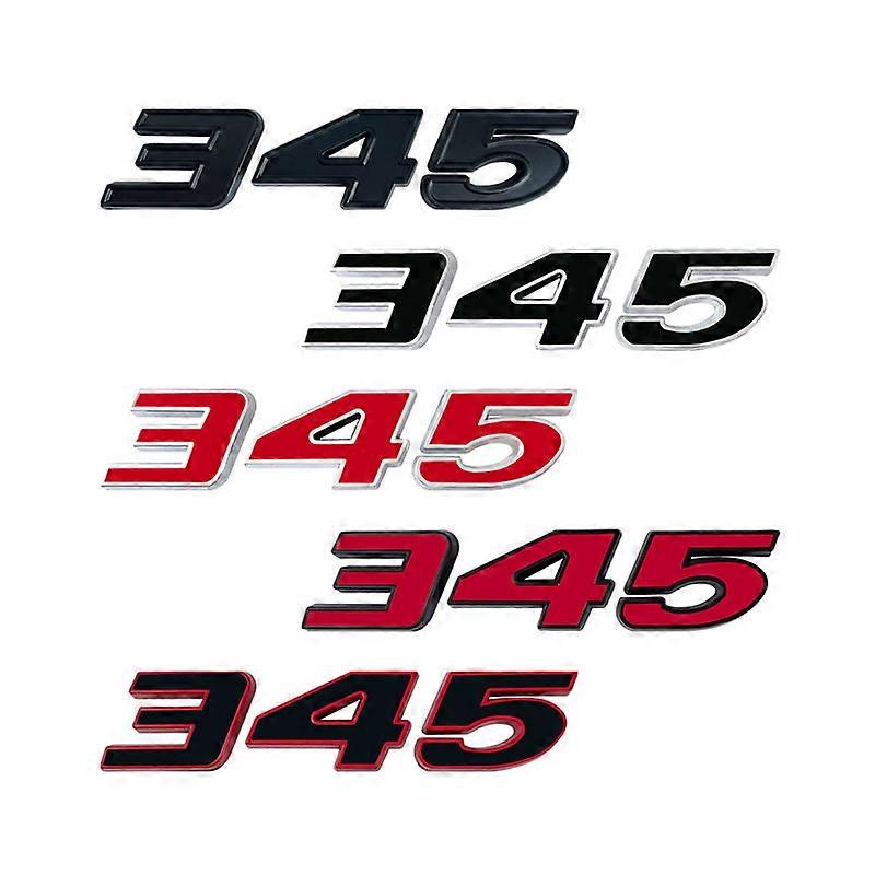 Metal 3D Car Sticker 392 345 6.4L Emblem Car Fender Side Sticker Rear ...