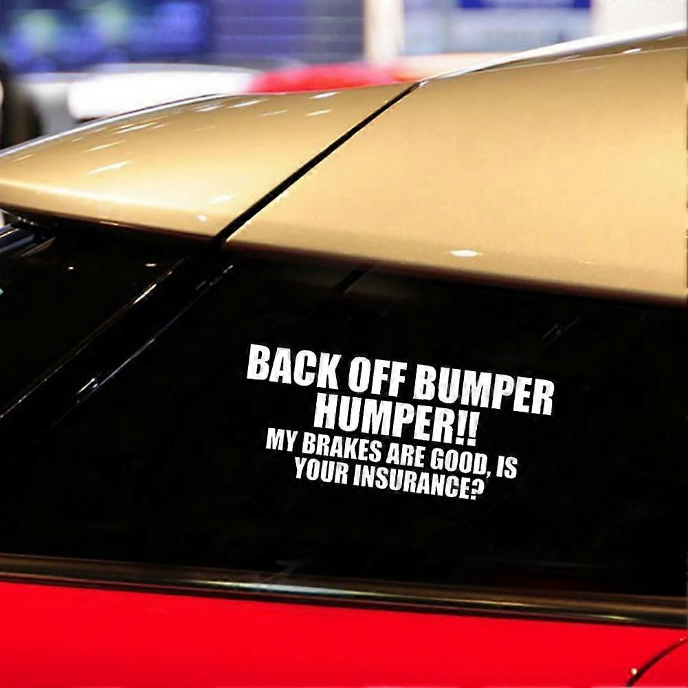 BACK OFF BUMPER HUMPER Letters Car SUV Sticker Window Decorative Vinyl ...