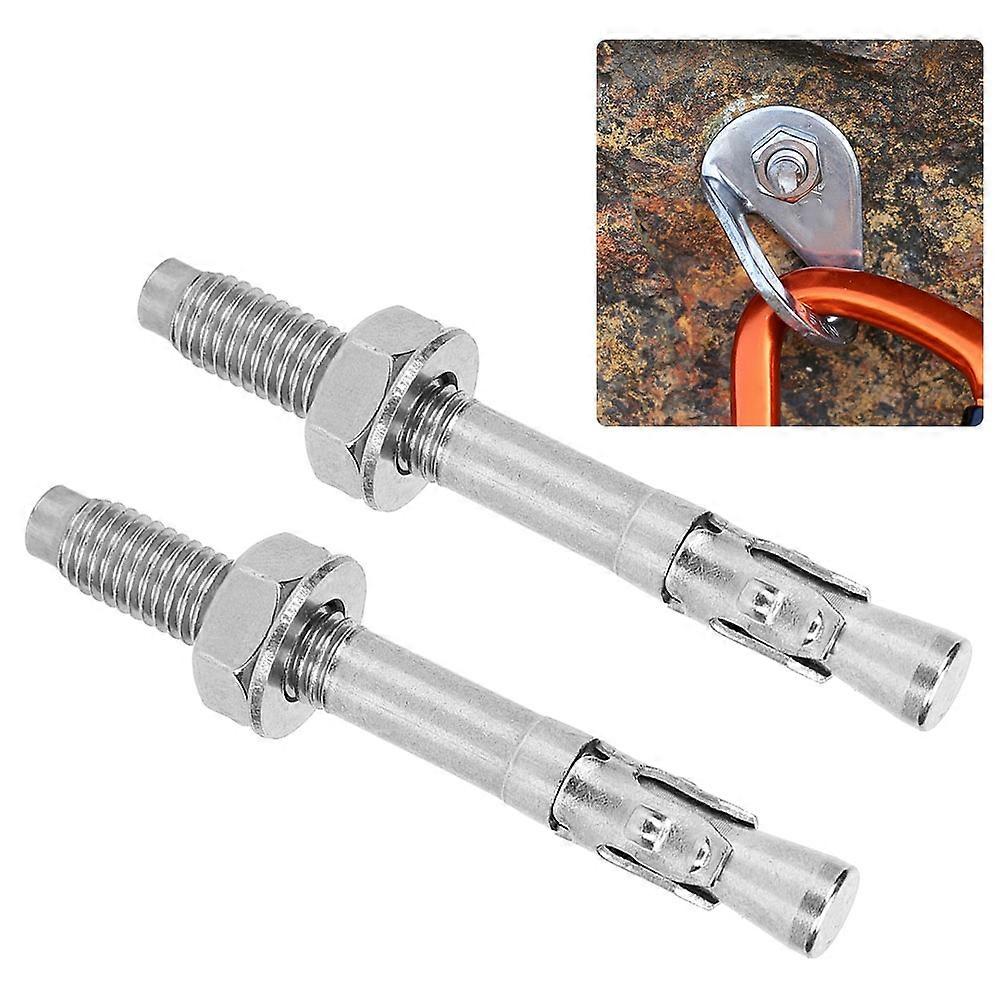 2Pcs Stainless Steel Setscrew Anchor Screw Expansion Bolt Piton Outdoor ...