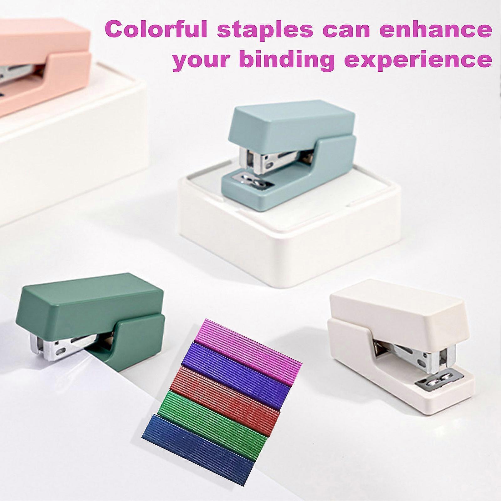 Green Colored Staple 3000 Refill for Desk Stapler 1000 Per Pack Total 3 ...