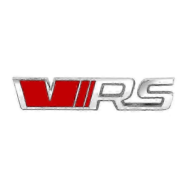 3d Metal Vrs Logo Car Front Grill Emblem Badge Trunk Stiker For Skoda ...