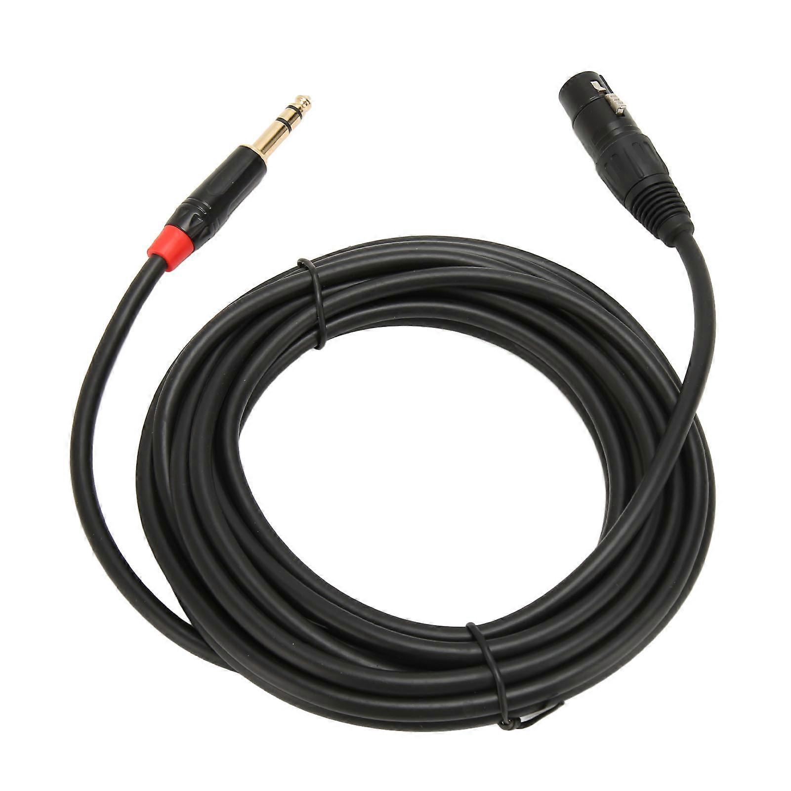 XLR Female to 1/4 Inch 6.35mm TRS Cable Quarter Inch Jack nced to XLR ...