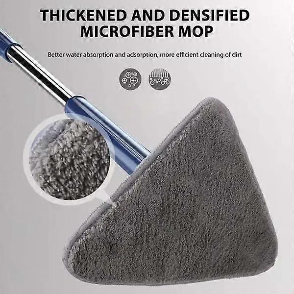 360° Rotatable Adjustable Cleaning Mop Wet & Dry Dual Use Triangle Free ...