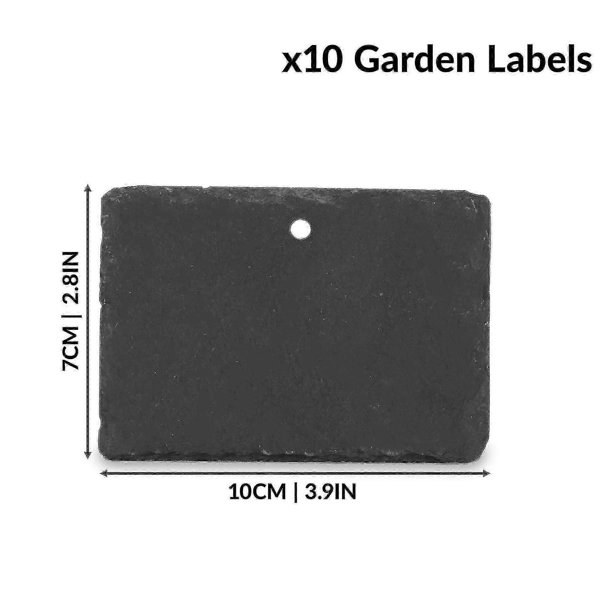 Garden Slate Plant Labels & Chalk - Set Of 10 Pcs | Fruugo UK