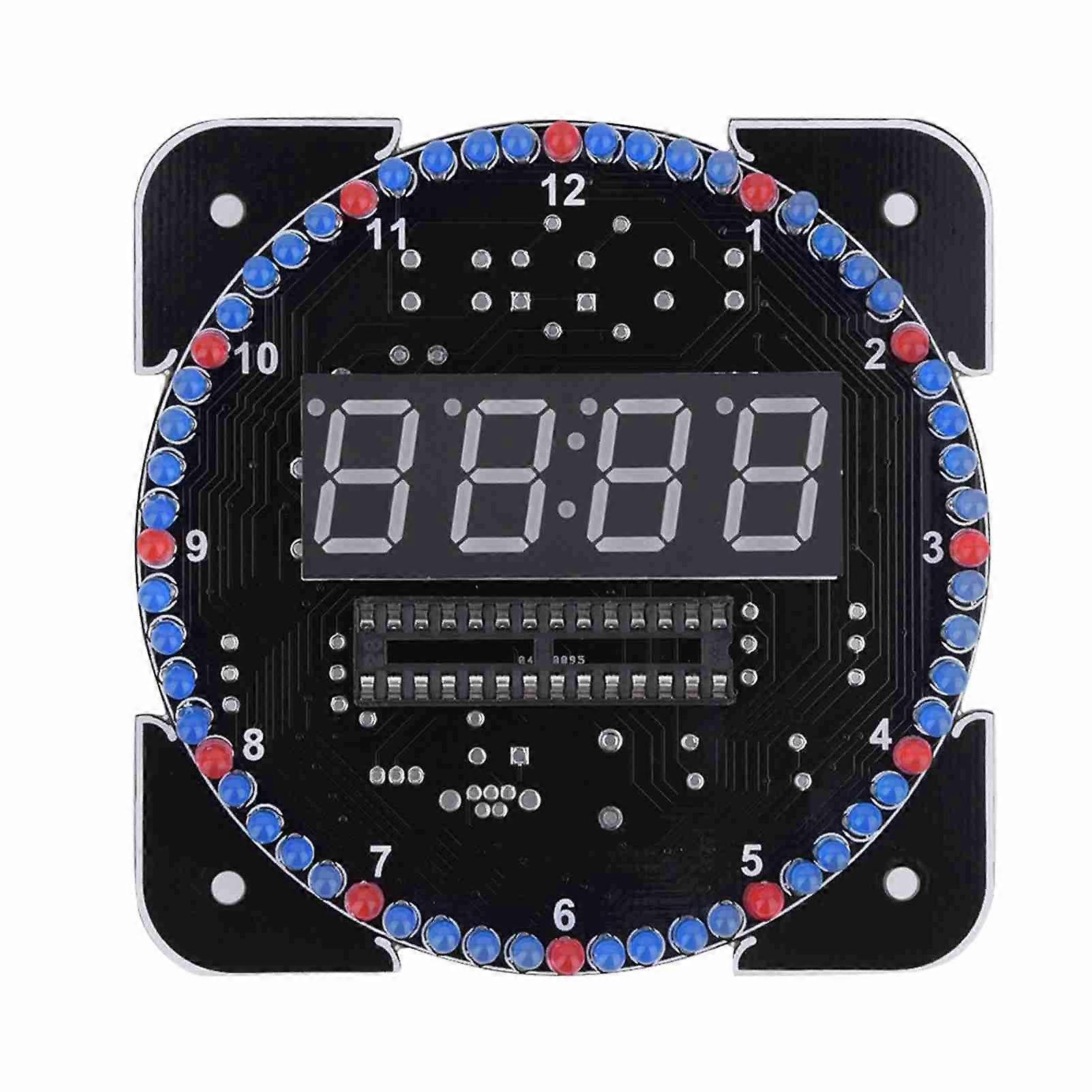 DIY Light Control Rotation Digital LED Electronic Temperature Clock Kit ...