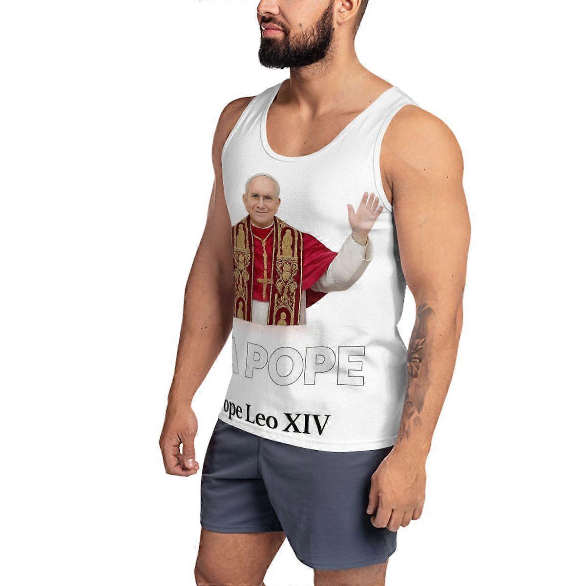 Men's Tank Top DA POPE Pope Leo XIV Graphic Print Vest Catholic Novelty ...