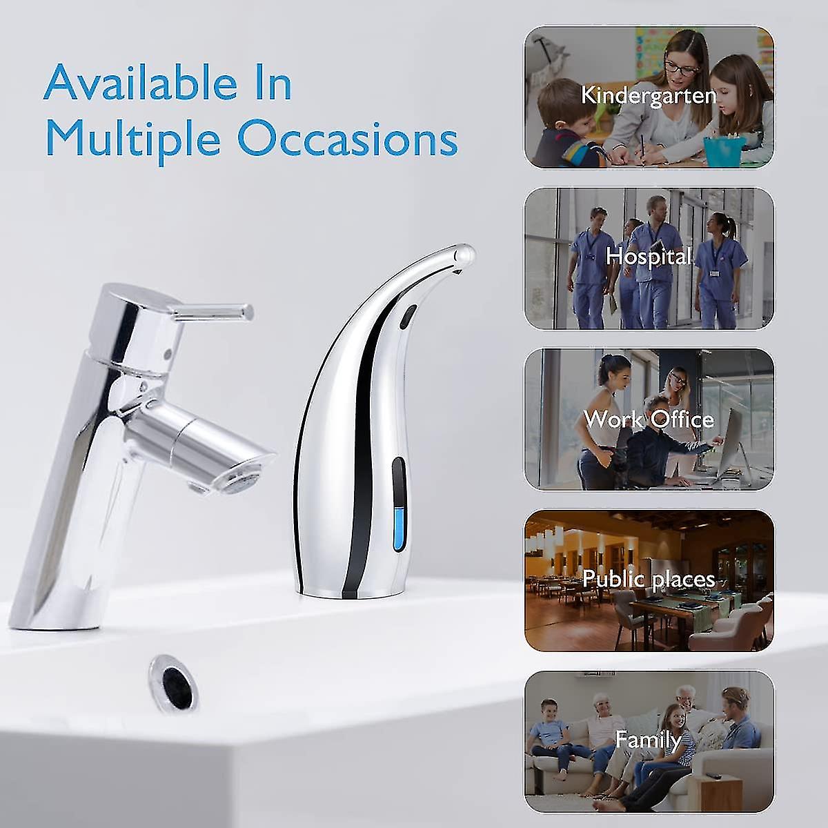 Automatic Soap Dispenser,10.25oz Touchless Soap Dispenser Equipped W ...