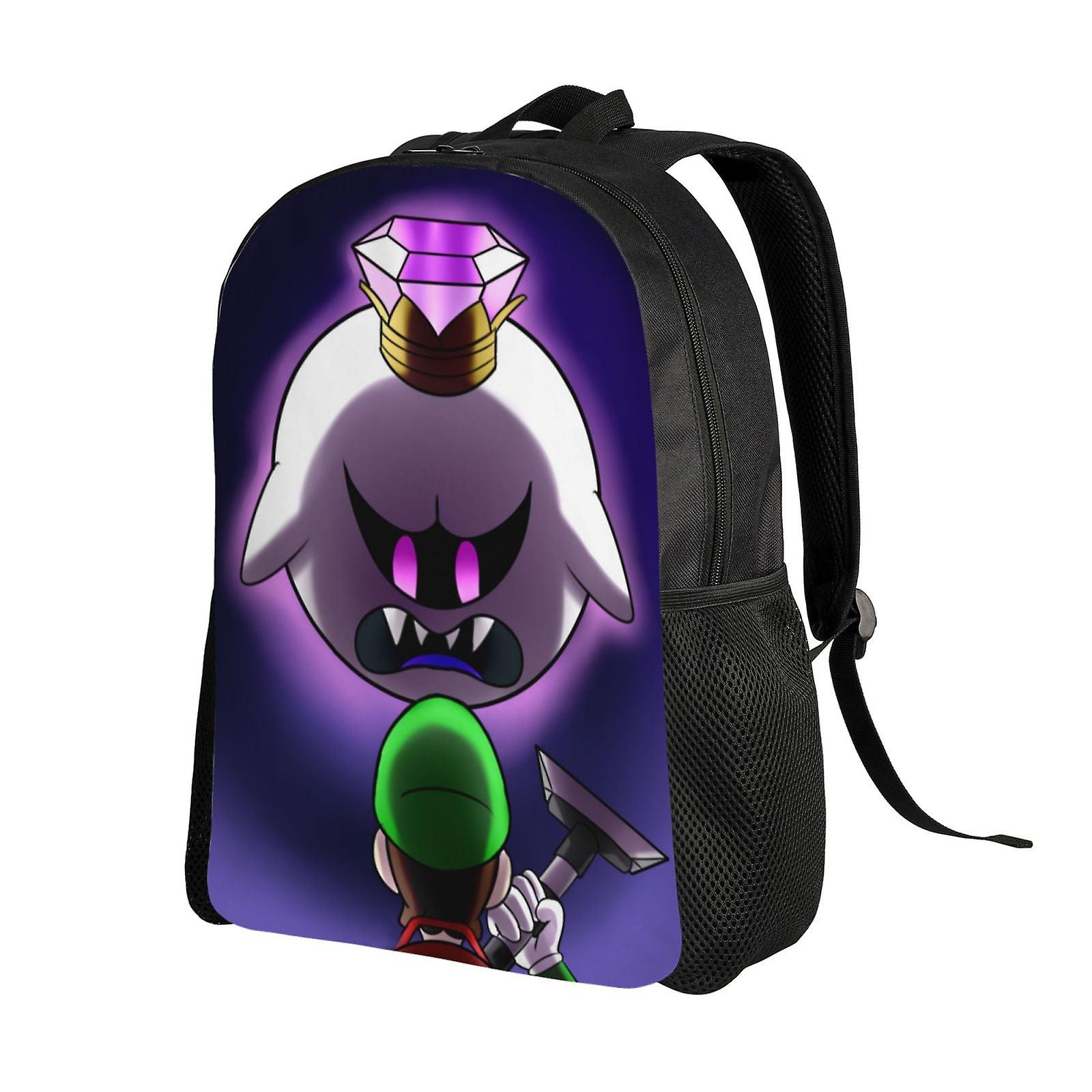 Luigi's Mansion Boo Game Unisex Backpack Laptop School Bag College ...