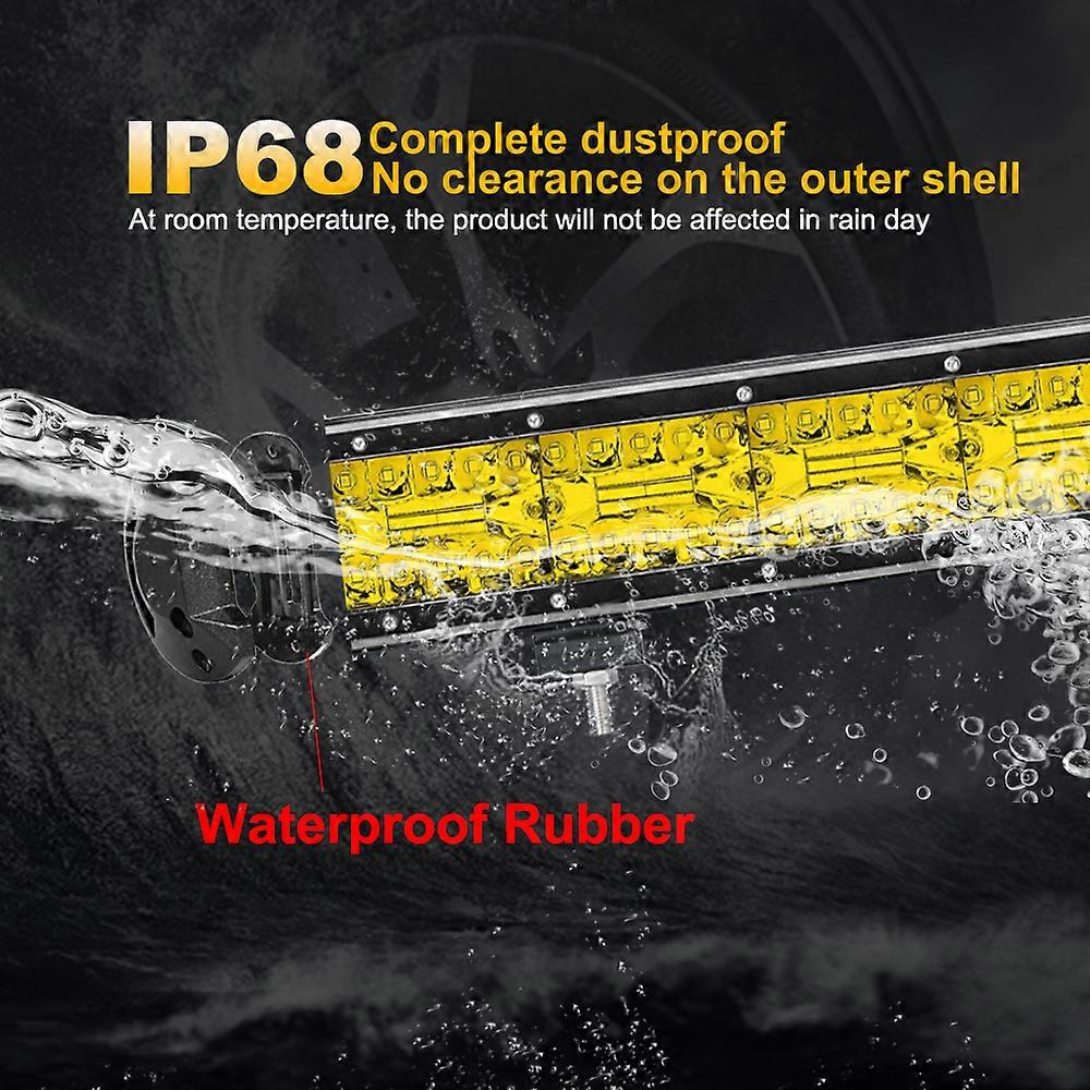 NLpearl 4-20 Inch LED Bar Off Road Yellow 120W LED Work Light For Truck ...