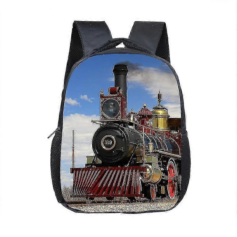 16 Inch Steam Locomotive / Train Toddler Backpack Children School Bags ...