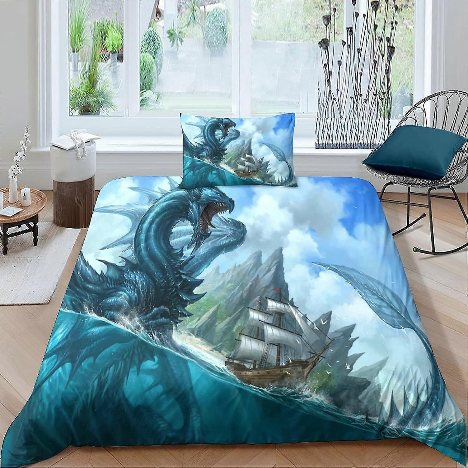 The Dragon Bedding Set Premium Quality Pieces with Polycotton Duvet ...