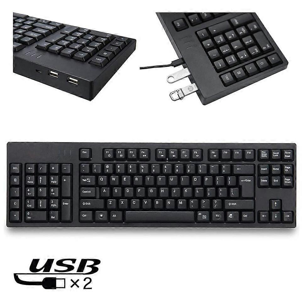 Ergonomic Left Handed Keyboard for Business Engineers, 109 Keys USB ...