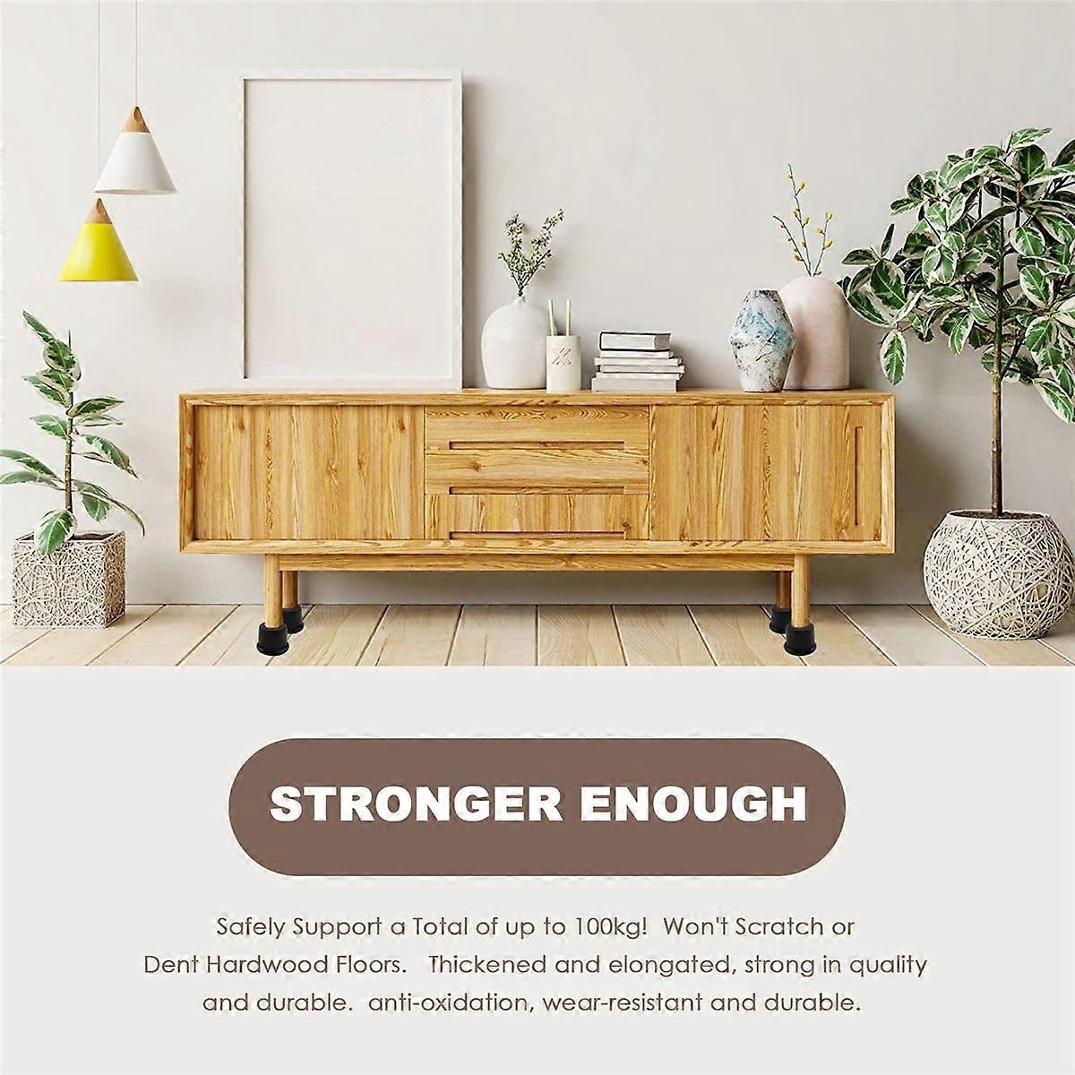 2X Adjustable Bed Risers Heavy Duty Furniture Risers Sofa Table Couch ...