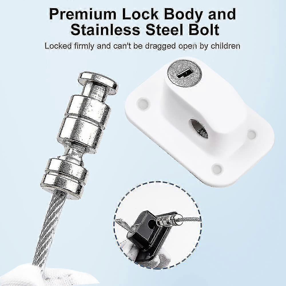 Window Safety Locks Self Adhesive 2-pack Baby Window Restrictor With ...