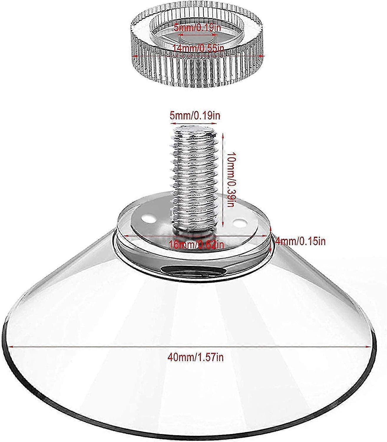 Suction Cups With Thread With Knurled Nuts Transparent, Kitchen Suction ...