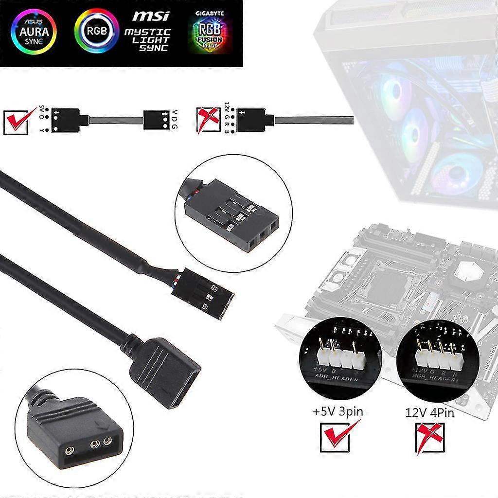 Rgb Vdg Conversion Line Cable Connector With Male 3 Pin Socket For ...