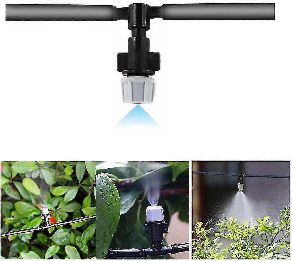 20pcs T-joint Spray Nozzle Irrigation Nozzle Greenhouse Water Cooling ...