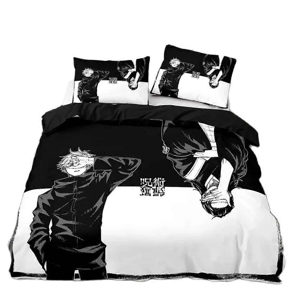a477 Bed Sheets Jujutsu Kaisen Bedding Set,Satoru Gojo Bedding Set for ...