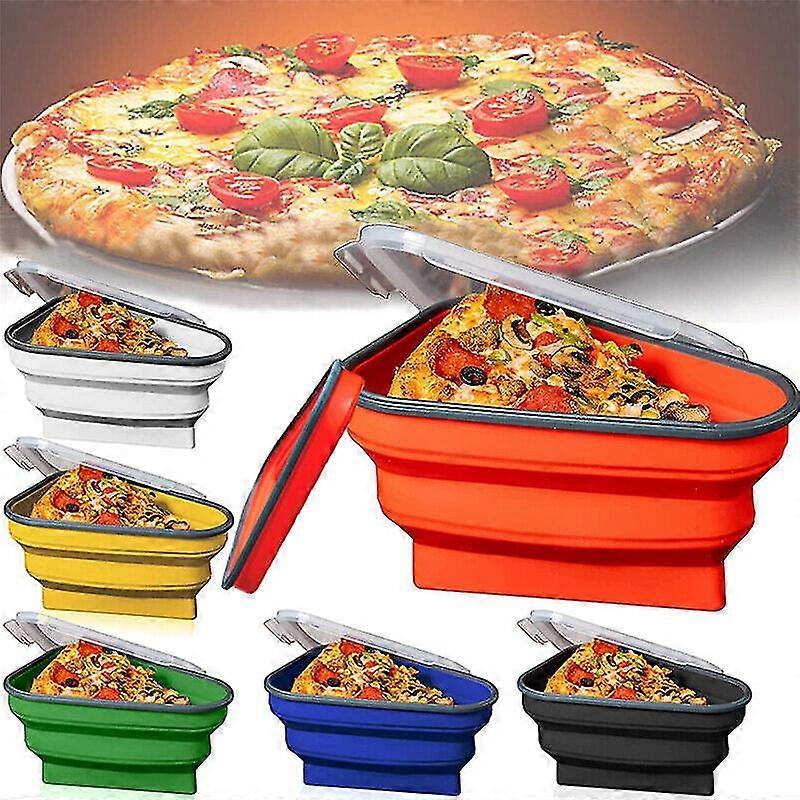 Reusable Pizza Storage Container Collapsible Silicone Home Lunch Food ...