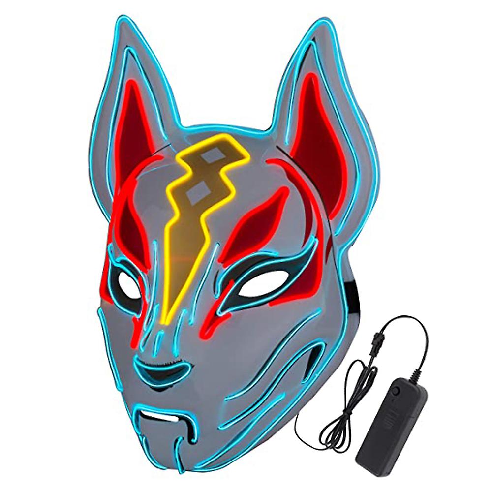 Halloween Masks - Fox Drift Mask - Led Light Up Mask | Fruugo CH